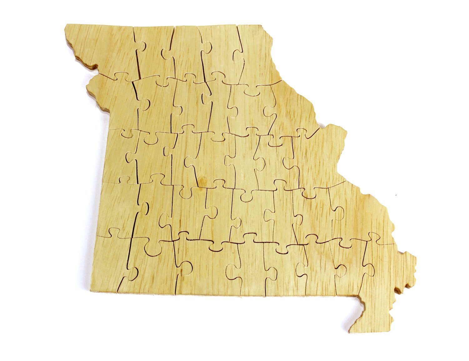 Amazon.com: Missouri Jigsaw Puzzle Handmade with Wood: Handmade
