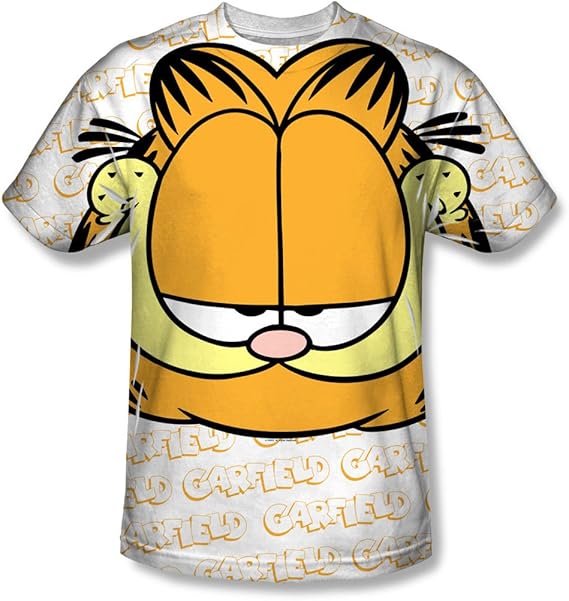 Garfield - Youth Big Face T-Shirt: Amazon.ca: Clothing & Accessories