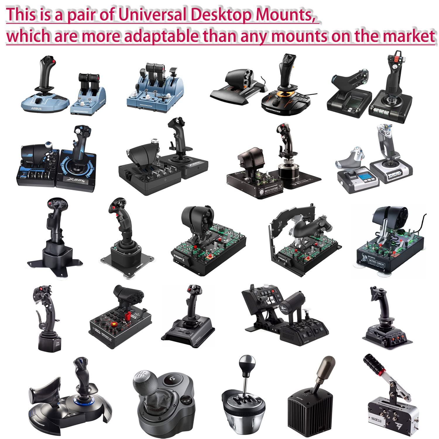 Mua Universal Hotas Desk Mount for Thrustmaster Warthog 10C&Throttle ...