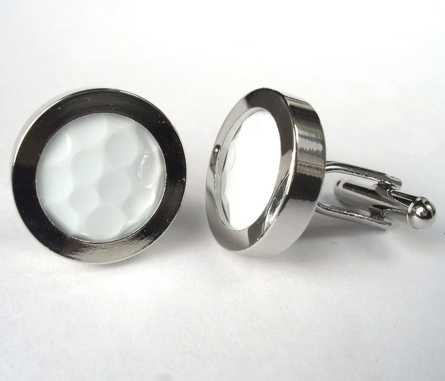 Golf Ball Cufflinks Made from a Real Golf Ball *: Amazon.co.uk: Handmade