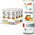 Amazon.com : CELSIUS Essential Energy Drink 12 Fl Oz, Peach Mango Green ...