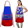 Amazon.com : AKAYOK Felt Story Apron for Teacher, Adjustable Bib Apron with 3 Pockets Perfect ...