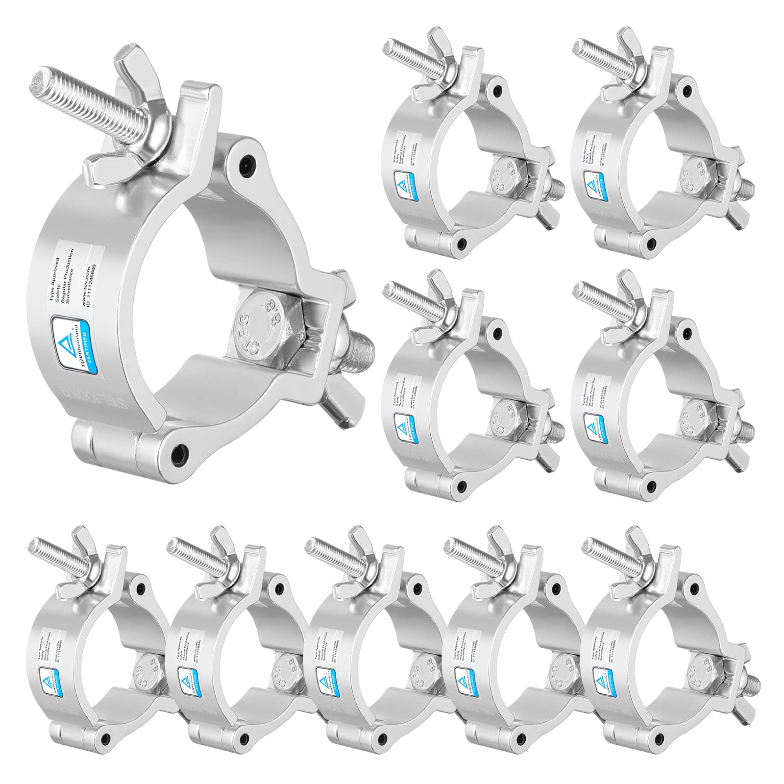 WorldLite TUV Truss Clamp, 10PCS 2 Inch Premium Aluminum Stage Lights ...