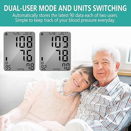 Mua Electronic Blood Pressure Monitor, Upper Arm Automatic Digital BP ...