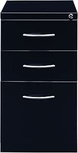 Amazon.com: Pro Series Three Drawer Mobile Pedestal File Cabinet, 23 ...