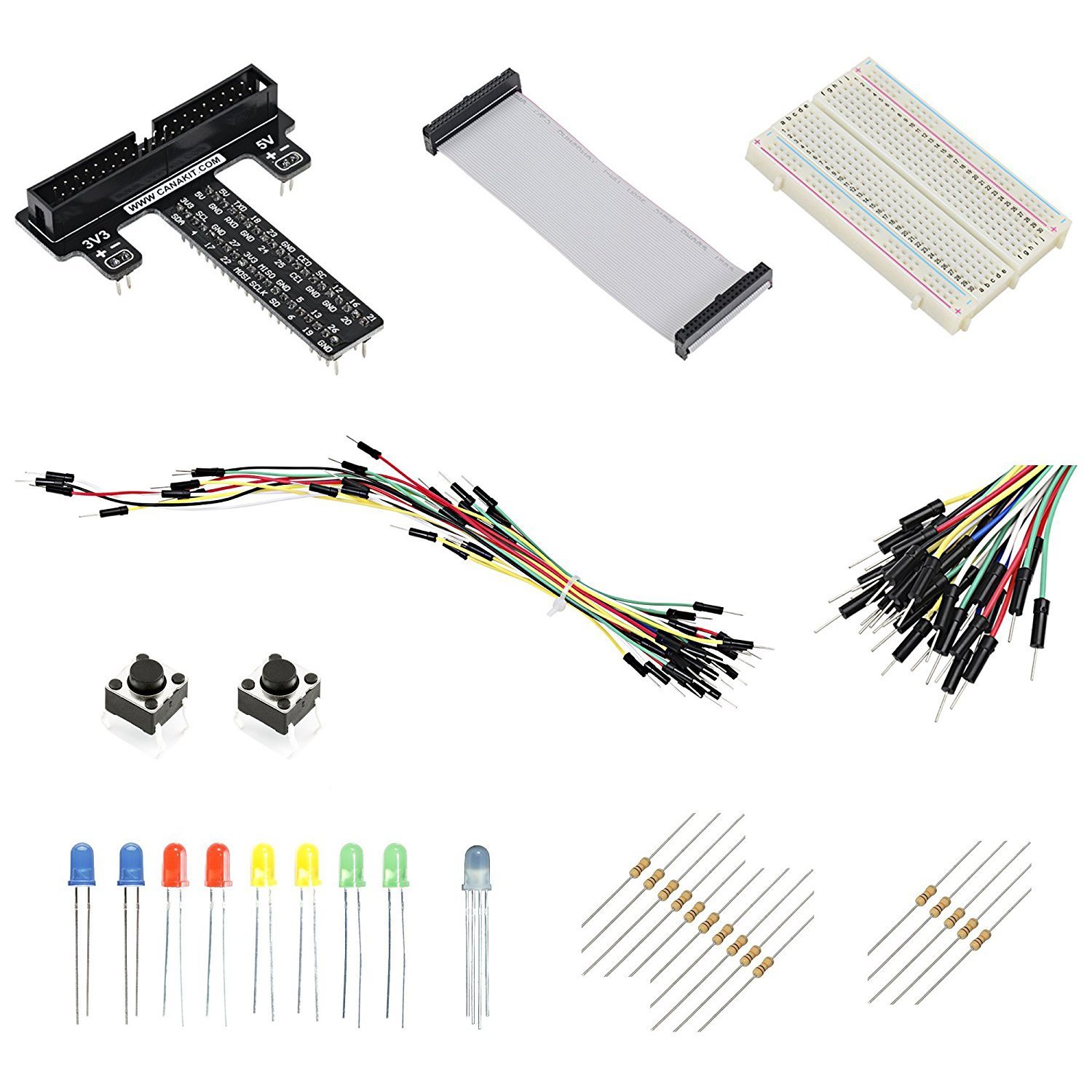 CanaKit Raspberry Pi GPIO Breakout Board Bundle: Amazon.in: Computers ...