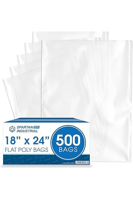 Self Seal Poly Bags 18x24 Inch Self-Seal Poly Bags – 200 Pack, With ...