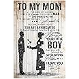 Amazon.com: Inspirational Son to Mom Vertical Poster Best Gift for Mom ...