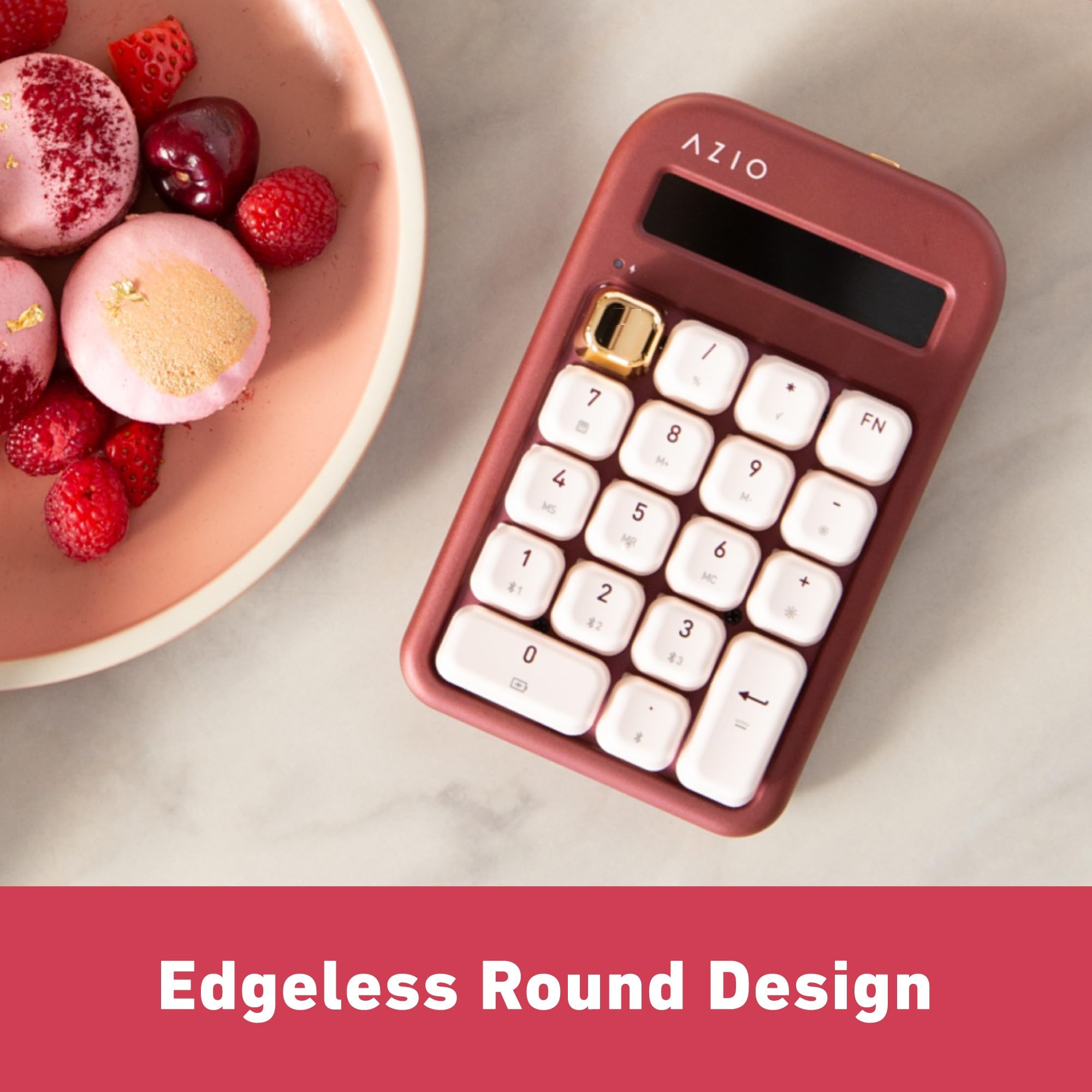 Mua AZIO IZO Wireless Mechanical Calculator & Number Pad (Red/Gold ...