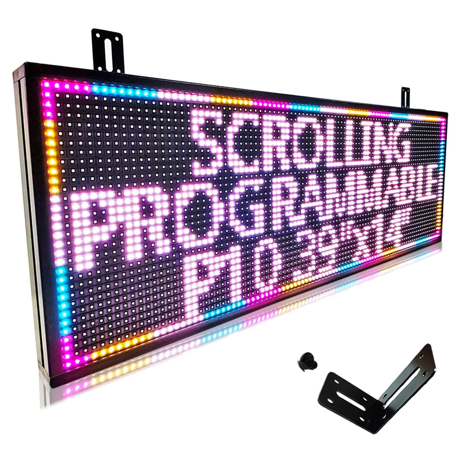 P10 Digital Scrolling Led Sign Board Programmable, Open Neon Signs ...