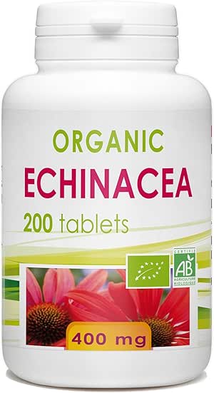 Amazon.com: Organic Echinacea 400 mg per tablet - 200 tablets: Health ...