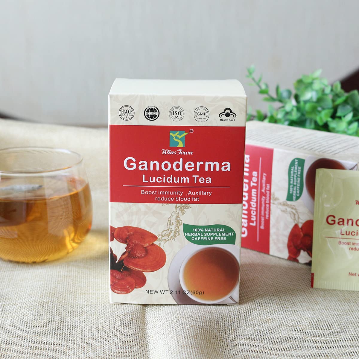 Mua Wins Town Ganoderma Lucidum Tea, Boosting Immunity and Auxillary ...
