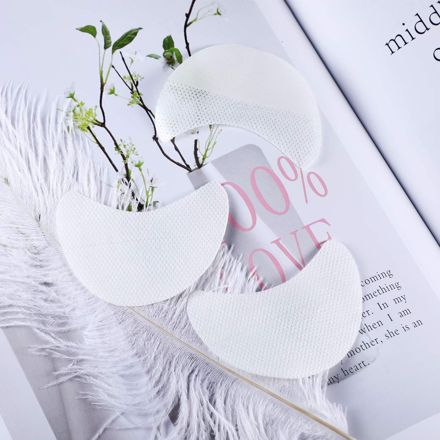 200 Pieces Eyeshadow Stencils White Eyeshadow Shield Pads Adhesive ...