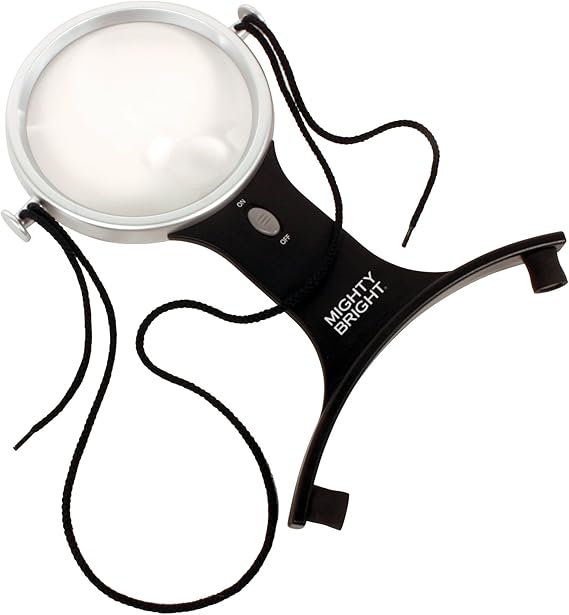 Mighty Bright 4-Inch LED Lighted Hands Free Magnifier: Amazon.co.uk ...