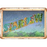 Amazon.com: Stardew Valley Travel Poster Poster Vintage Retro Metal ...