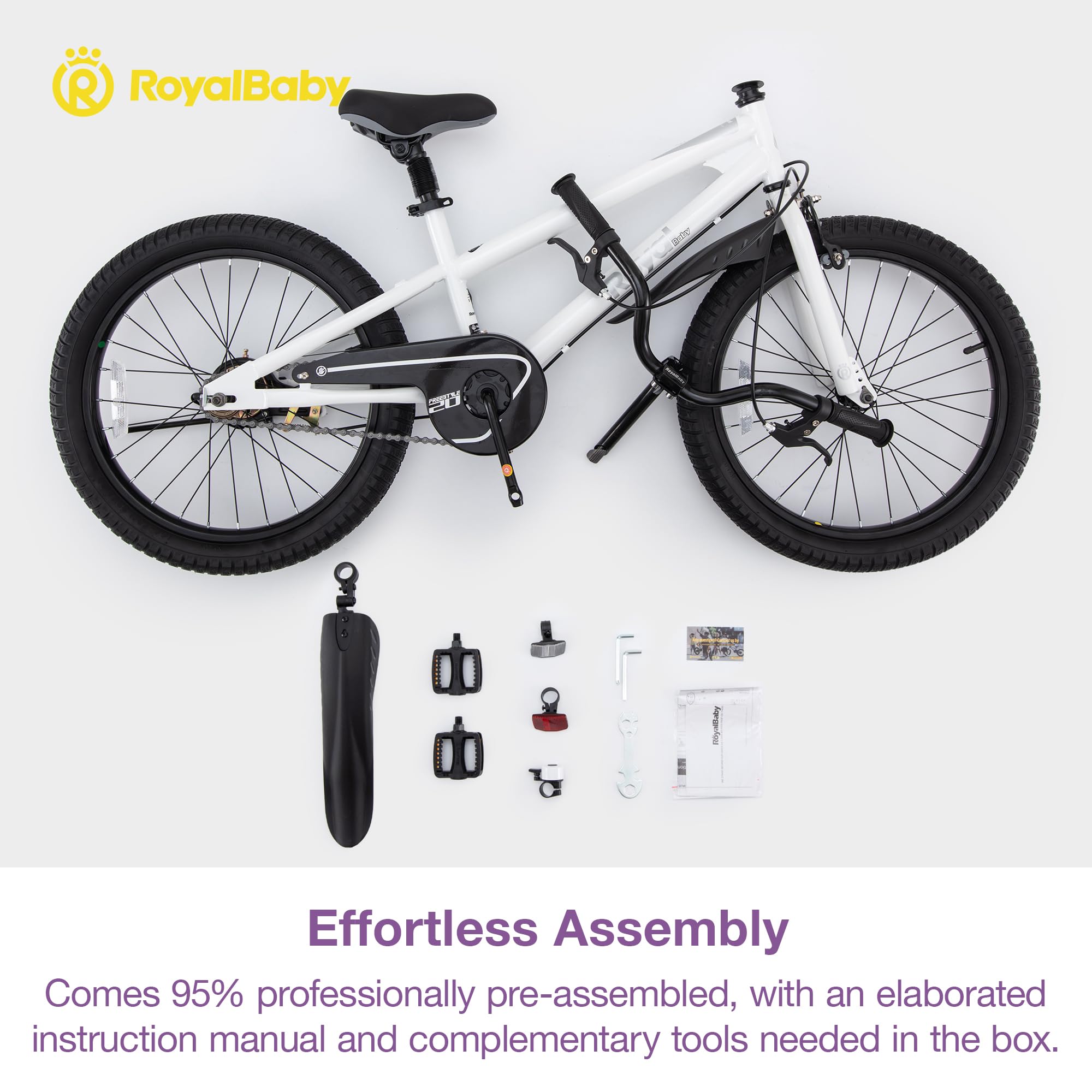 Mua RoyalBaby Kids Bike EZ Balance to Pedal Dual Handbrake Toddlers ...