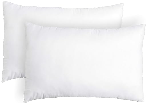 Amazon Brand - Solimo 2-Piece Bed Pillow Set - 40 x 60 cm, White ...