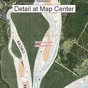 Amazon.com : USGS Topographic Quadrangle Map - Shellman Bluff, Georgia ...
