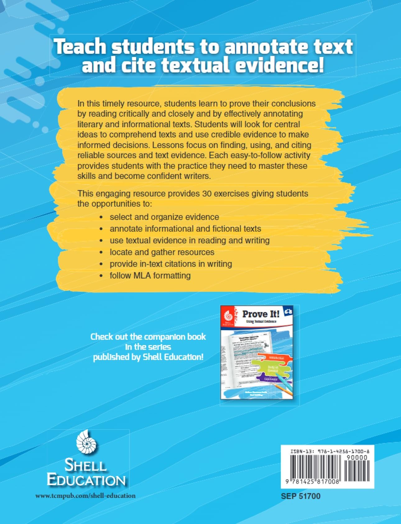 Mua Prove It! Using Textual Evidence, Levels 3-5 Prove It! Using ...