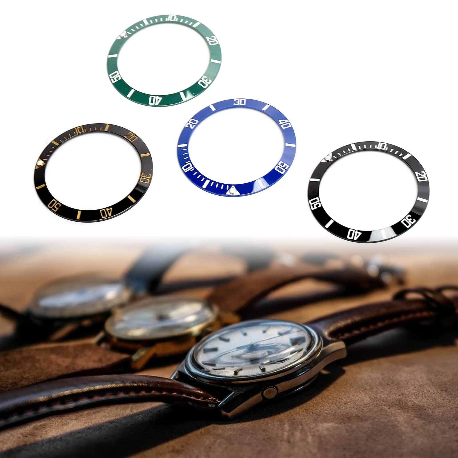Mua Fybida 4pcs Watch Bezel Insert Ceramic Watch Bezel Insert Watch ...
