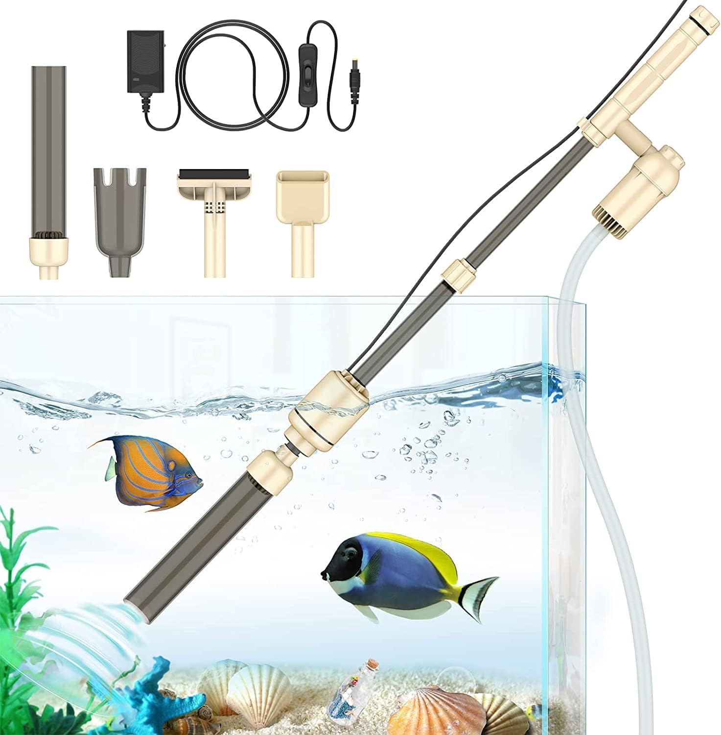 Mua bedee Fish Tank Vacuum Gravel Cleaner, 6 in 1 Automatic Aquarium ...