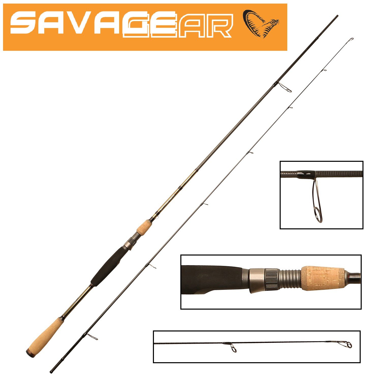 Fishing Rods Savage Gear Bushwhacker XLNT2 Lure Rod Rods 7' 7'6 8' Pike ...