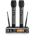 Amazon.com: TONOR Wireless Microphone,Metal Dual Professional UHF Cordless Dynamic Mic Handheld ...