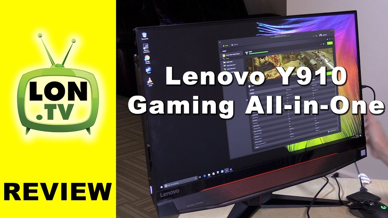Watch Lenovo IdeaCentre Y910 All in One Gaming PC Review - VR ready GTX ...