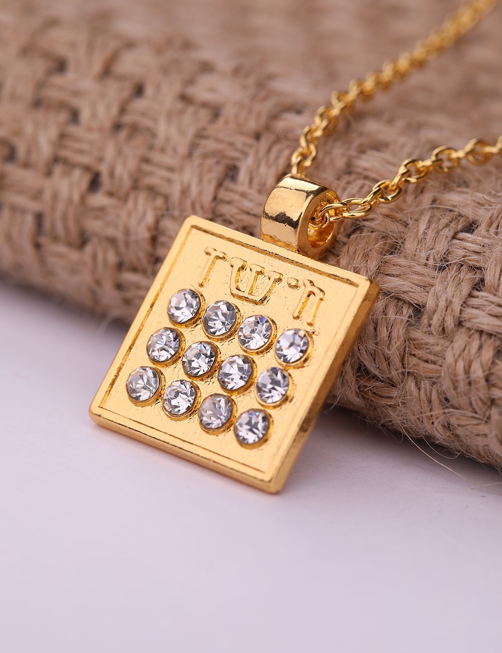 TEAMER Jewish 12 Tribes Of Israel Ephod Breastplate Pendant Necklace ...