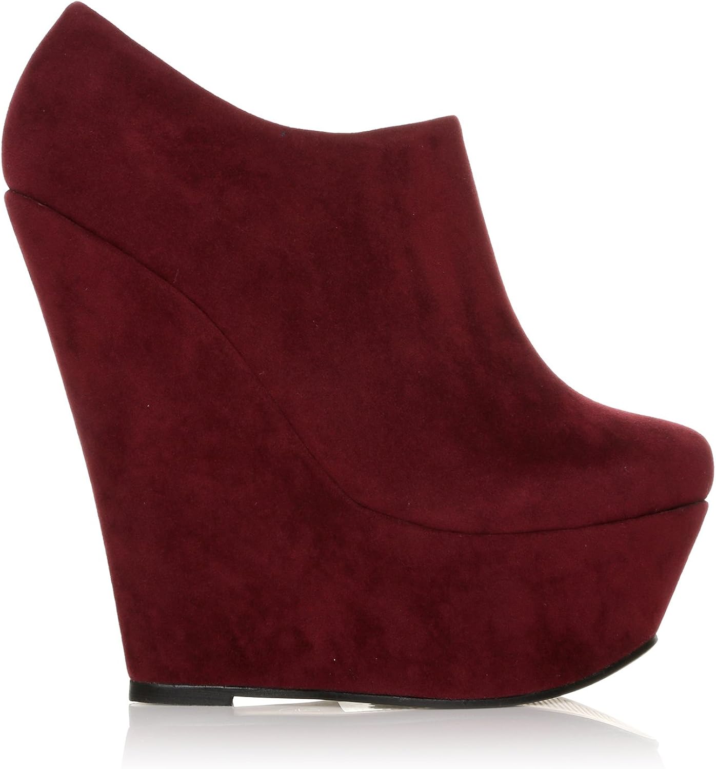 Amazon.com | ShuWish UK TINA Women's Faux Suede Wedge Very High Heel ...