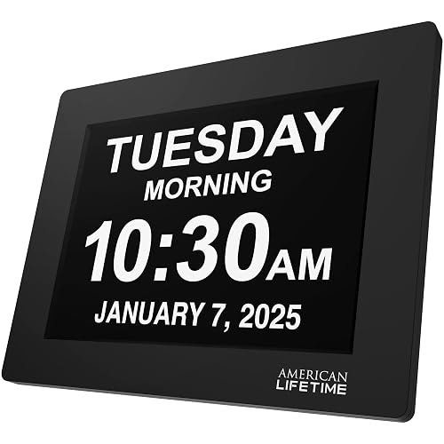 American Lifetime New 2025 Dementia Clock Large Digital Clock for ...