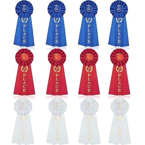 MTLEE Rosette Ribbon Set Award Ribbons 1st Place Prize Winner Grand 1st ...