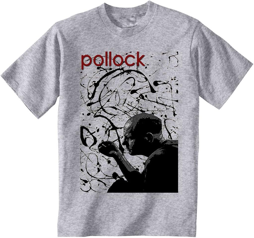 TEESQUARE1st Men's Jackson Pollock 1 Grey T-Shirt: Amazon.fr: Vêtements ...