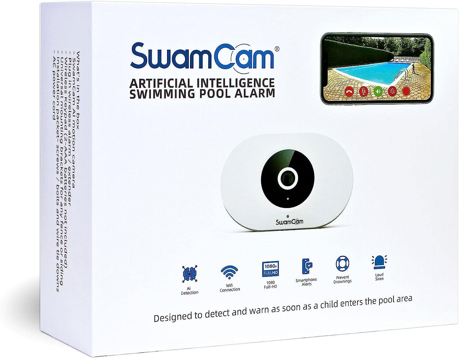Mua SwamCam Pool Alarm Camera - ASTM F2208 Certified - Wifi + App ...