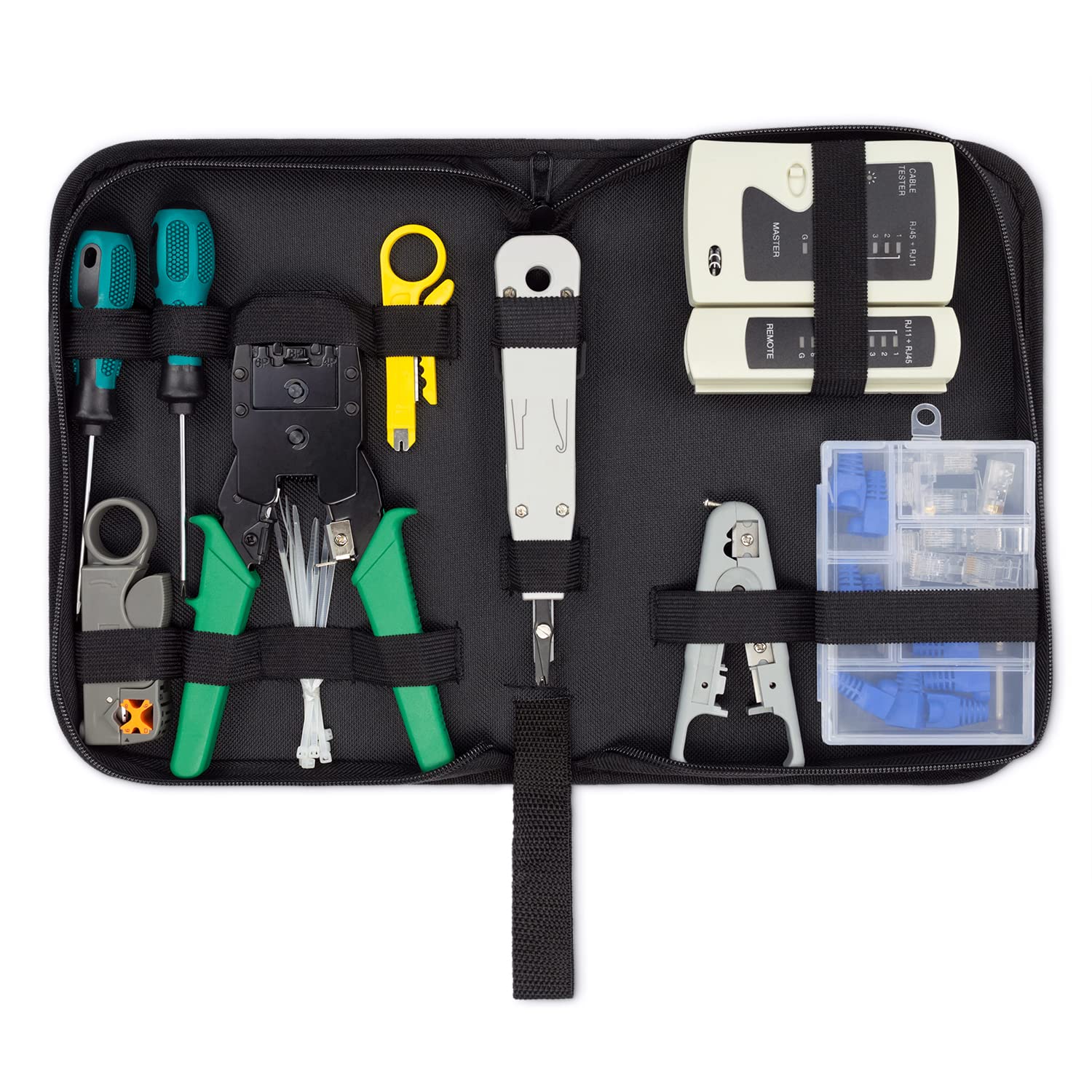 Mua deleyCON 10-Piece Network Tool Set with Bag Cable Tester Crimping ...