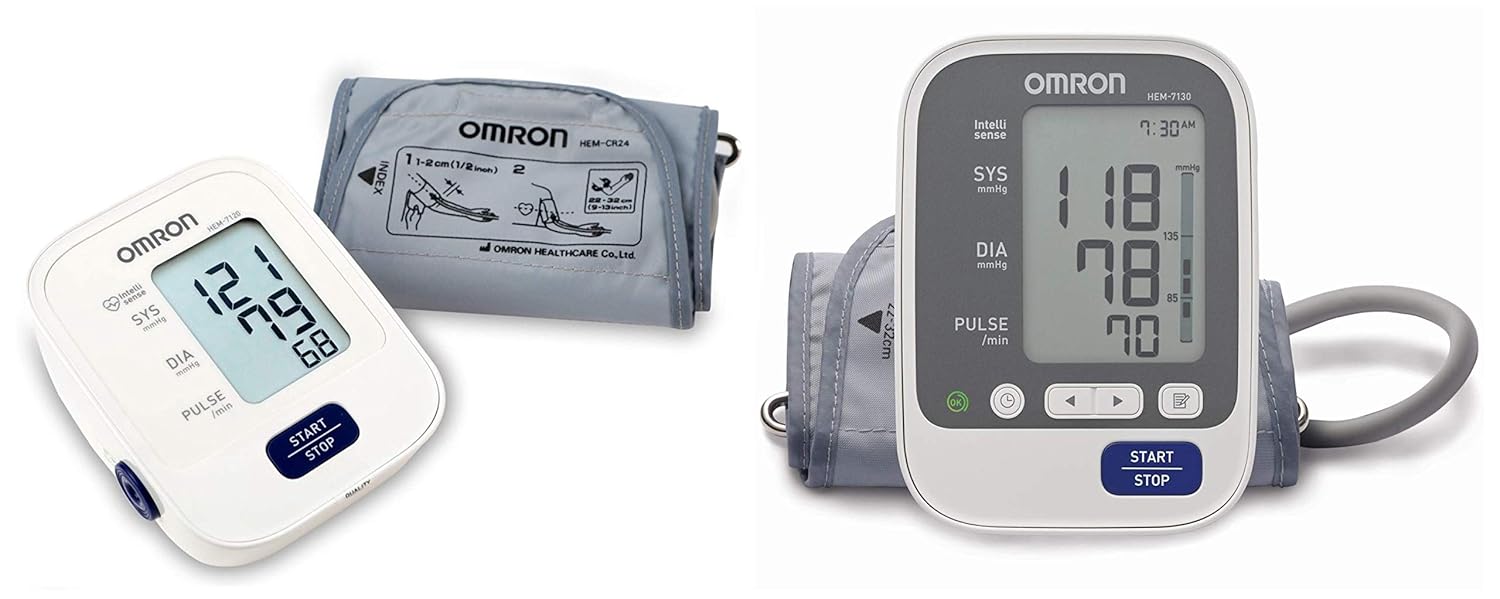 Omron HEM 7120 Fully Automatic Digital Blood Pressure Monitor With Omron HEM 7120 Fully Automatic Digital Blood Pressure Monitor With