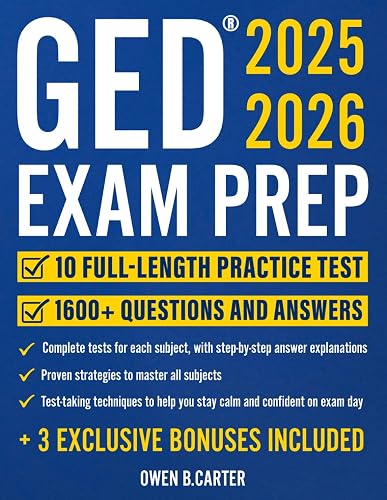 GED Exam Prep: A Complete Study Guide for Adults with Effective ...