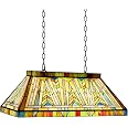 Capulina Tiffany Style Pool Table Light Vintage Style Stained Glass ...