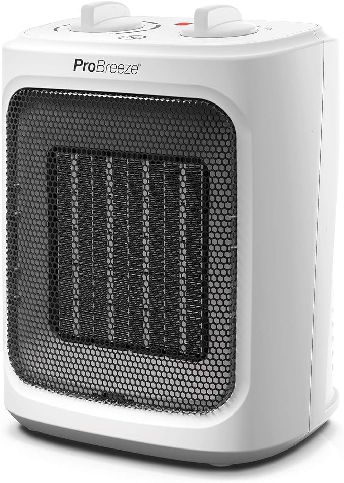 Pro Breeze 2000W Mini Ceramic Fan Heater - 2 Heat Settings & Fan Only ...