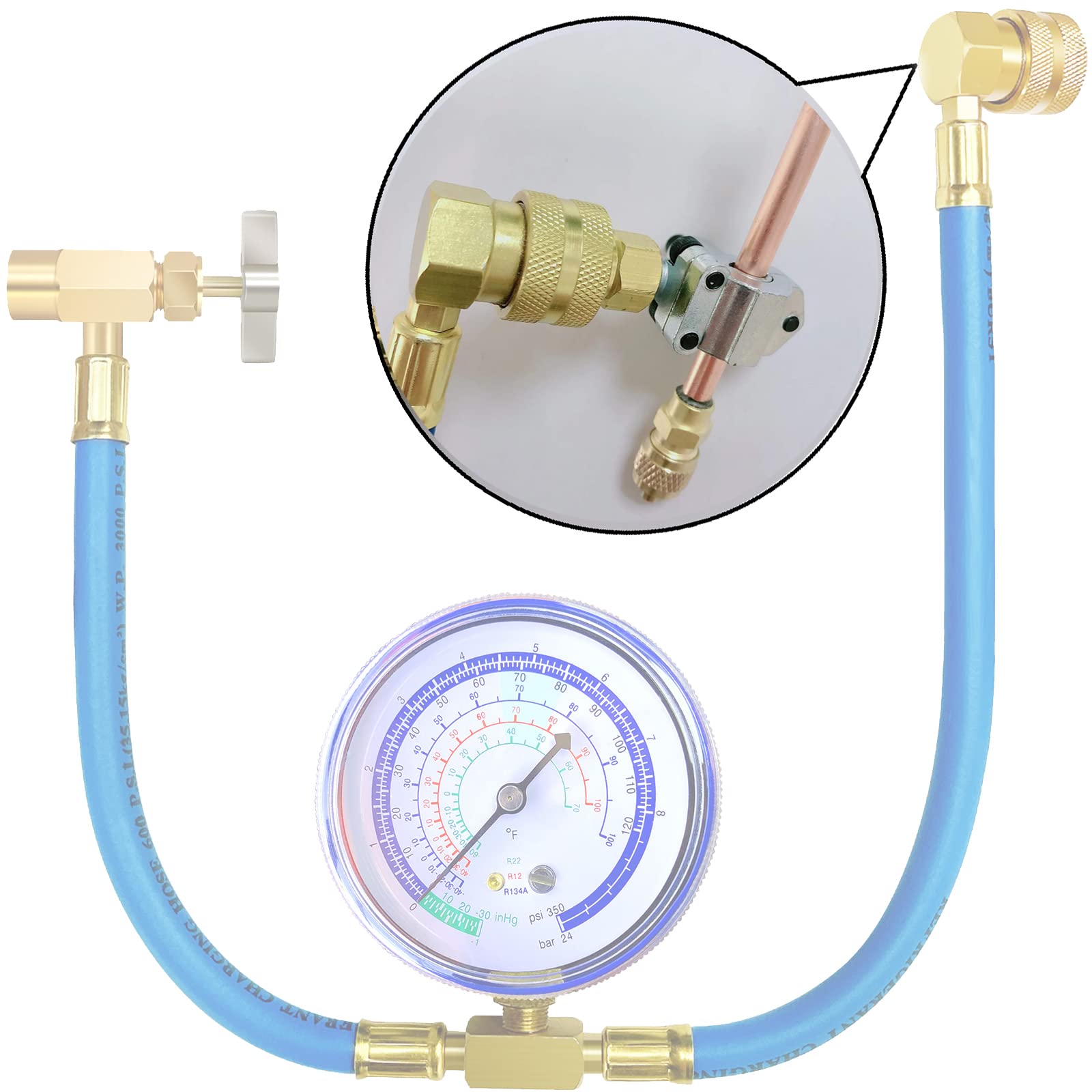 Mua A/C Retrofit Valve Kit-Refrigerant Retrofit Valve Set, with R12 to ...
