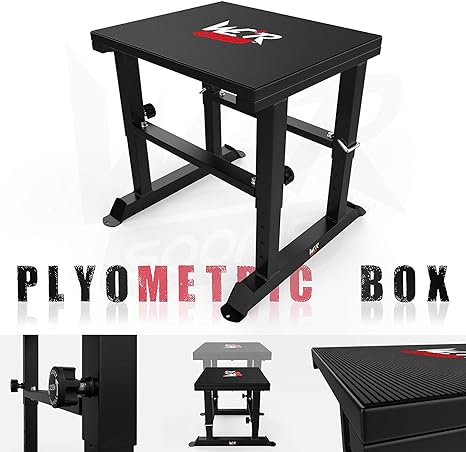 We R Sports® Fitness Adjustable Plyometric Box 40 To 61cm Step Plyo Box ...