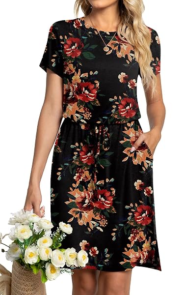 Anydoll Womens Work Dresses Spring Summer Casual Teacher Church Dress ...