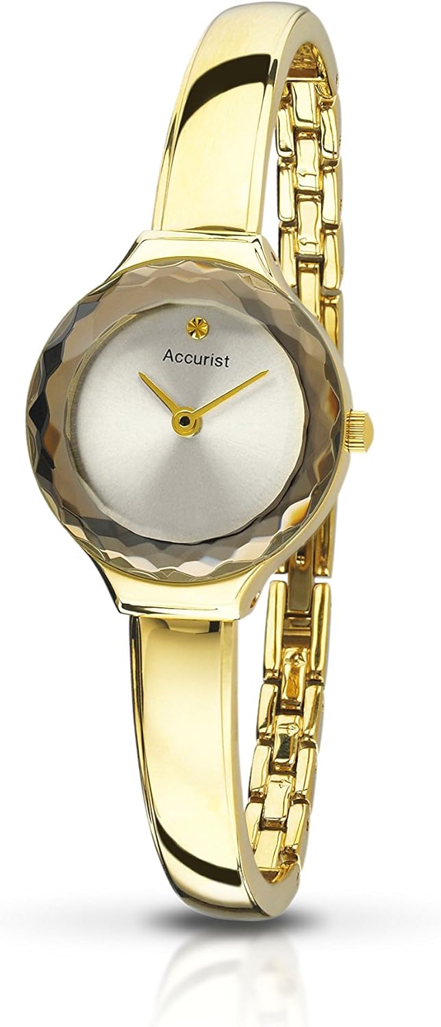 Accurist Women's Quartz Watch with Silver Dial Analogue Display and ...
