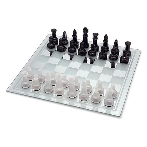 Glass Chess Board With Pieces
