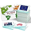 244PCS Countries of The World Flags Flash Cards Country Continent ...