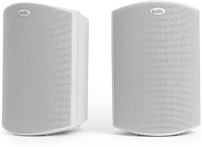 Polk Audio Atrium 4 Outdoor Speakers with Powerful Bass (Pair, White ...