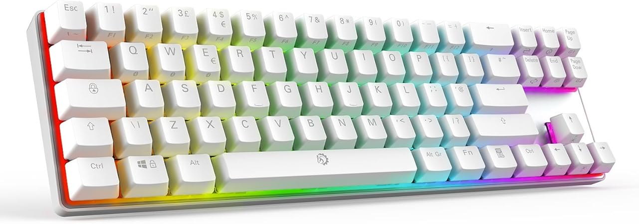 DREVO Calibur 72 Key Wireless Bluetooth 4.0 Gaming Mechanical Keyboard ...