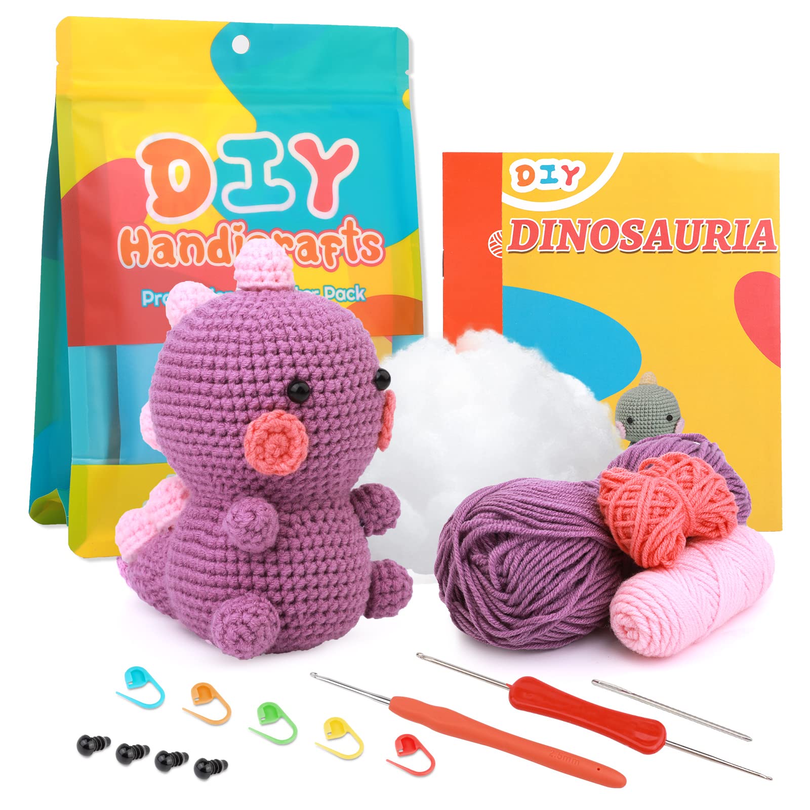 ZMAAGG Beginners Crochet Kit, Crochet Animal Kit, Knitting Kit with ...