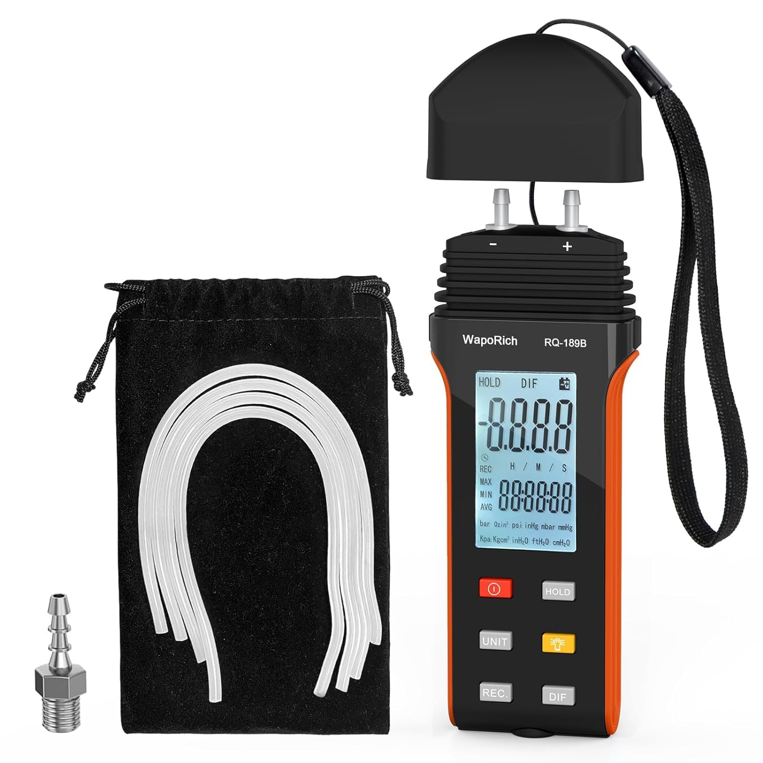 Mua Manometer Gas Pressure Meter,11 Selectable Units Differential ...
