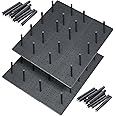 Amazon.com: Kigley 6 Pcs Wood Pegboard Drawer Organizer with 48 Pegs ...